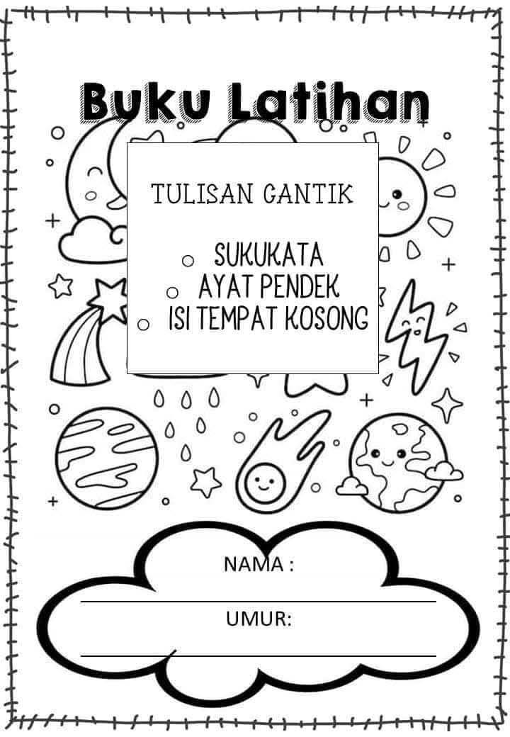 Buku Latihan Tulisan Cantik Prasekolah - GURUBESAR.MY