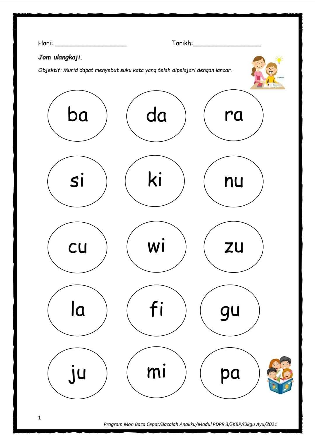 Modul Membaca Dan Latih Tubi Prasekolah - GURUBESAR.MY