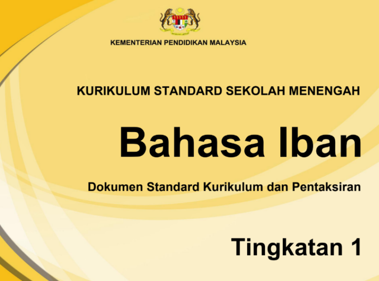 DSKP Bahasa Iban Tingkatan 1 KSSM - GURUBESAR.MY