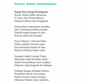 Koleksi Pantun Merdeka Hari Kebangsaan 2025 - GURUBESAR.MY