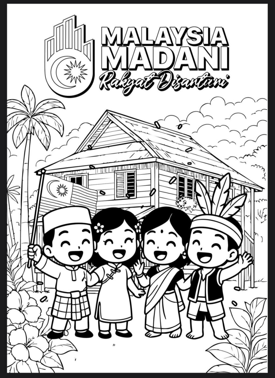 Aktiviti Mewarna Hari Kebangsaan 2025 - GURUBESAR.MY