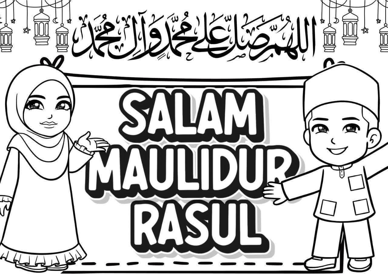 Aktiviti Mewarna Maulidur Rasul - GURUBESAR.MY