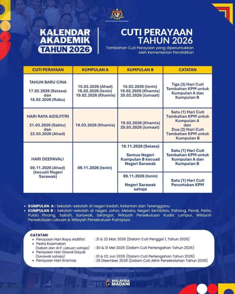 Kalendar Akademik 2026 - GURUBESAR.MY